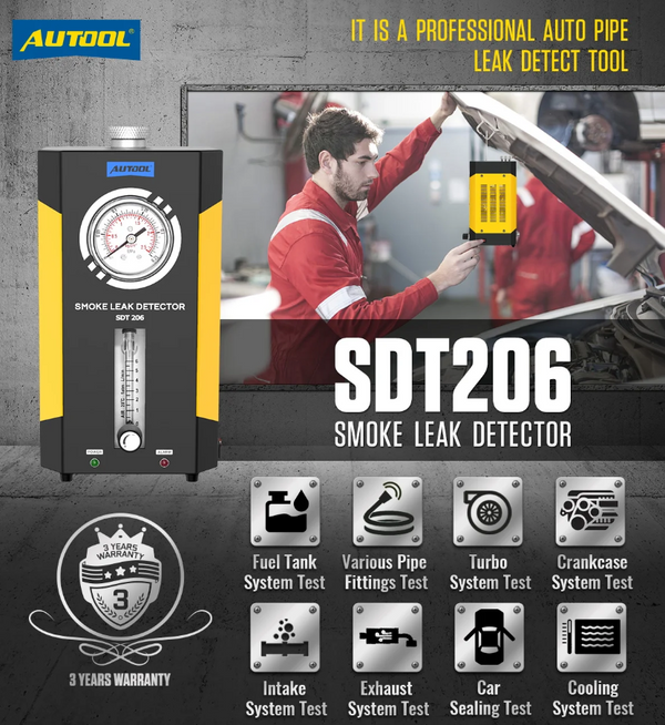 AUTOOL SDT206 Smoke Machine Leak Detection System | Automotive Smoke Machine | Premium ...