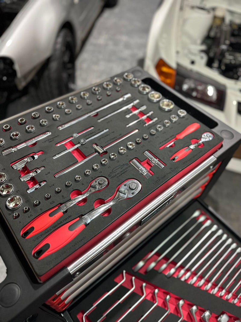 PDE Tools 302PCE 7 Drawer Tool Kit | Roller Tool Chest Kit | Premium ...