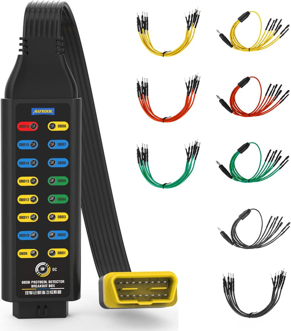 AUTOOL OBD2 Diagnostic Protocol Detector & Break Out Box | CAN Protocol ...