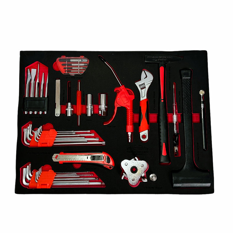 PDE Tools 302PCE 7 Drawer Tool Kit | Roller Tool Chest Kit | Premium ...