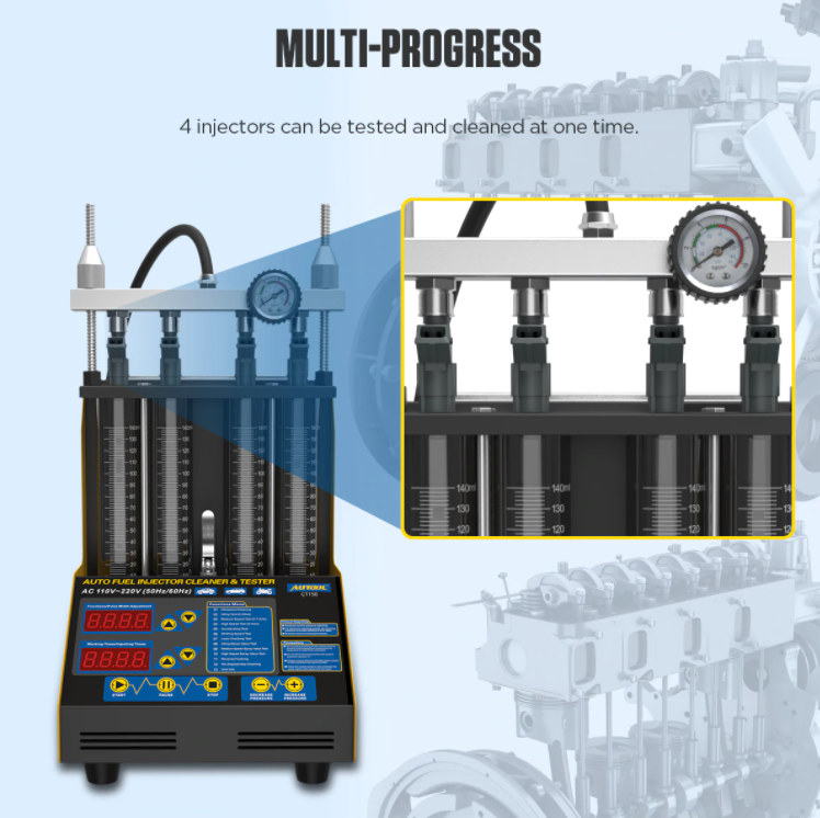 AUTOOL CT150 Petrol Fuel Injector Tester + Cleaner | Premium Diagnostic ...
