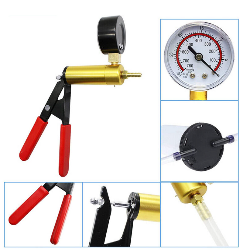 PDE Hand Held Brake Bleeder Kit | Brake Bleed Vacuum Pump Set | Premium ...