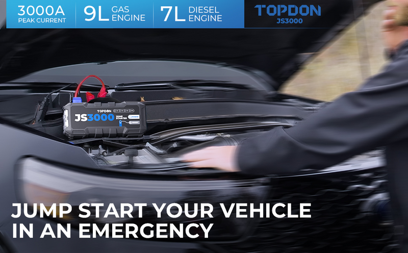 Topdon JS3000 3000A Jump Starter | Topdon Jump Surge 3000 | Premium ...