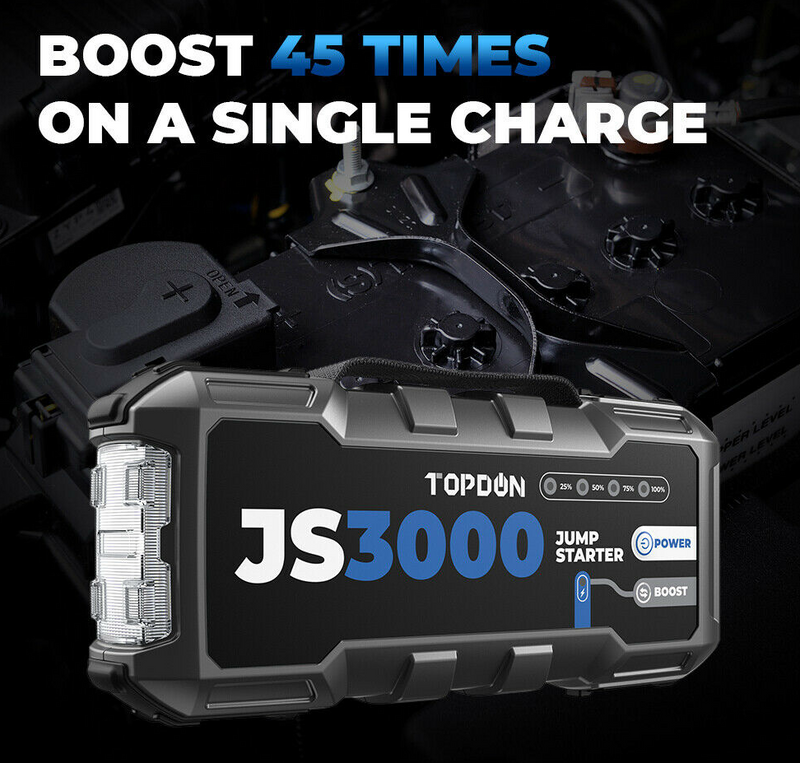 Topdon JS3000 3000A Jump Starter | Topdon Jump Surge 3000 | Premium ...
