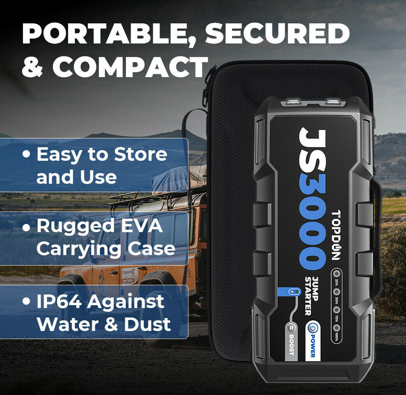 Topdon JS3000 3000A Jump Starter | Topdon Jump Surge 3000 | Premium ...