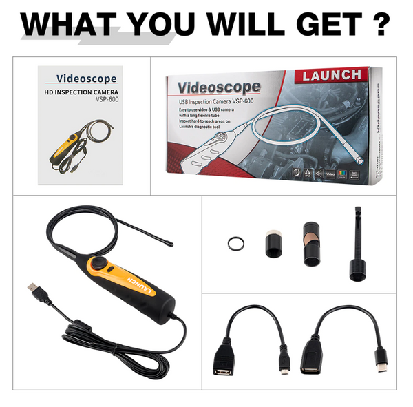Launch VSP600 Videoscope Endoscope | Inspection Camera | Premium Diagnostic Equipment