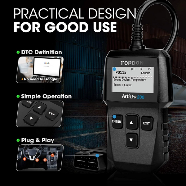 TopDon Artilink200 Scan Tool | Topdon AL200 Scan Tool