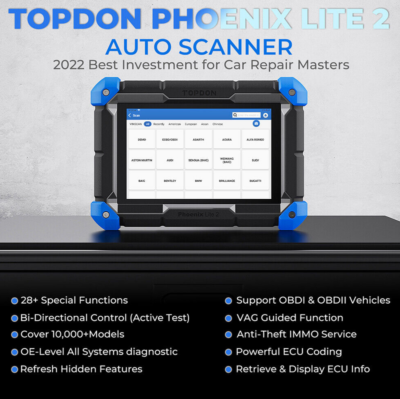 Topdon Phoenix Lite 2 Diagnostic Scan Tool | Premium Diagnostic Equipment