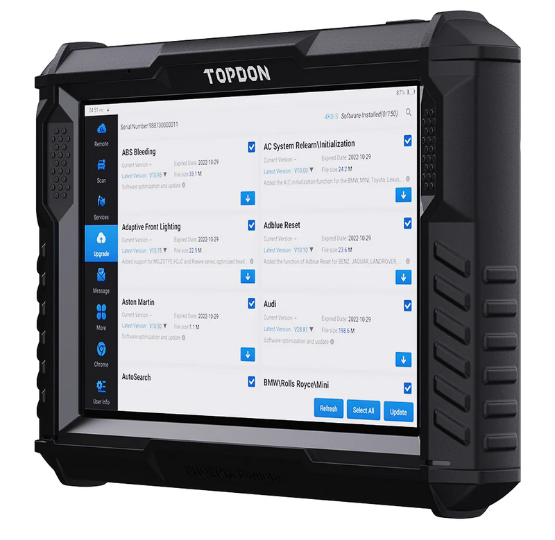 Topdon Phoenix Remote Scan Tool | Topdon Phoenix Remote Scanner ...