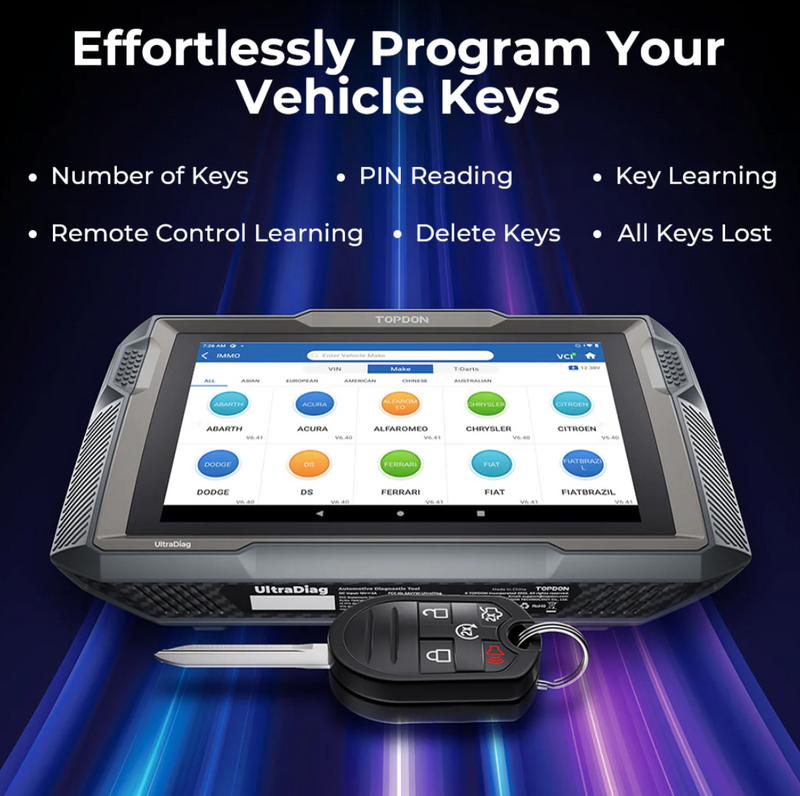 Topdon UltraDiag Scan Tool + Key Programmer | Premium Diagnostic Equipment