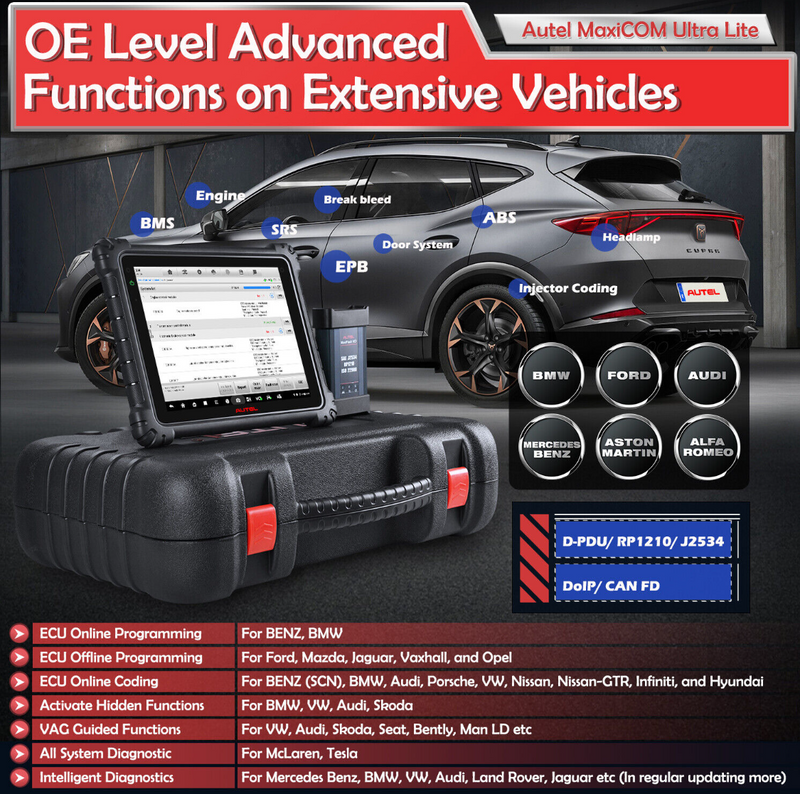 Autel MaxiCom Ultra Lite Scan Tool | Autel Ultra Lite | Premium ...
